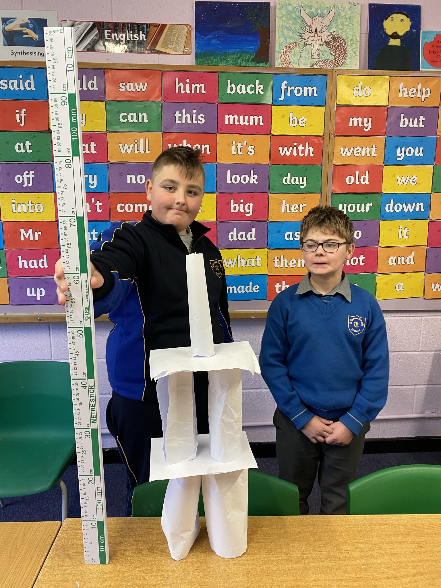 Paper Tower Challenge! – St. Thomas' S.N.S.